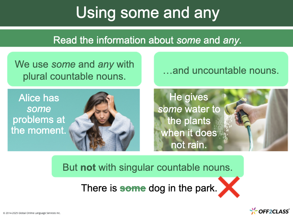 Some and Any – Free ESL Lesson Plan