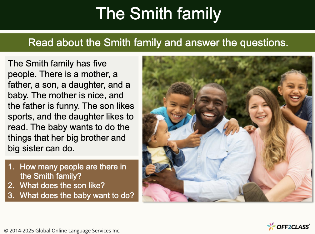 Free Reading Lesson Plan PDF for Newcomers - Off2Class