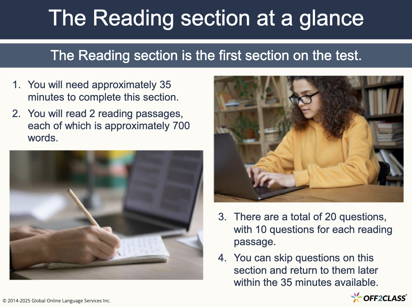 TOEFL Reading Practice - Introduction to Reading - Off2Class